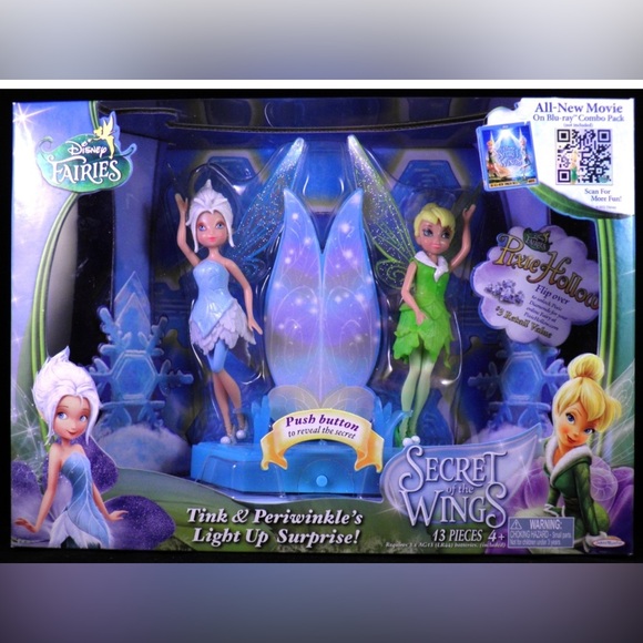 Disney | Toys | Rare Disney Fairies Tink And Periwinkle Light Up ...